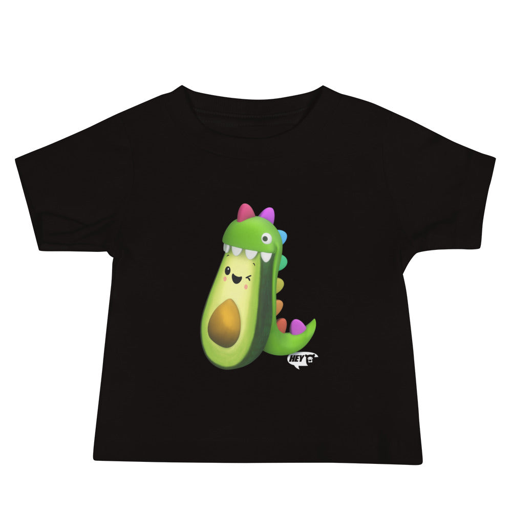 Avocadosaurus - Baby Jersey Short Sleeve Tee – Hey Bear Sensory